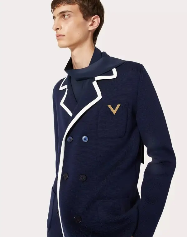 Valentino Garavani V-gold Double-breasted Jacket