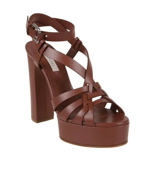 Casadei Betty Platform Sandals - Brown