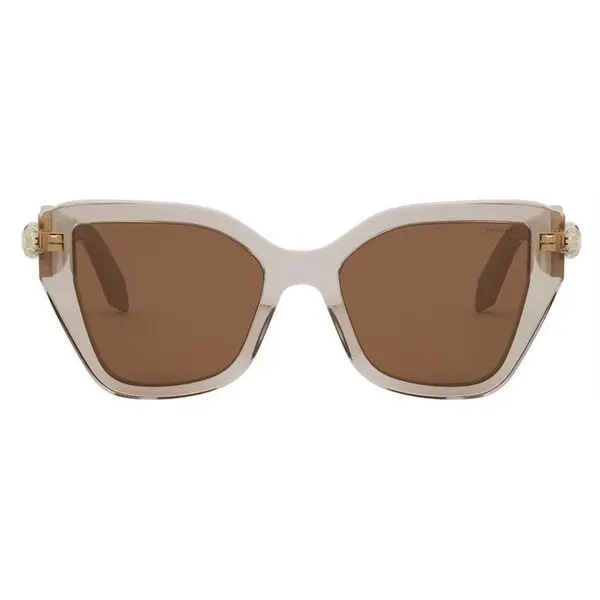 BVLGARI Serpenti Geometric Sunglasses - Brown