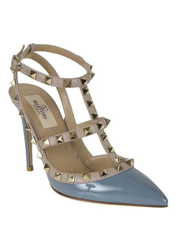Valentino Garavani Rockstud Pointed Toe Caged Pumps - Multicolor