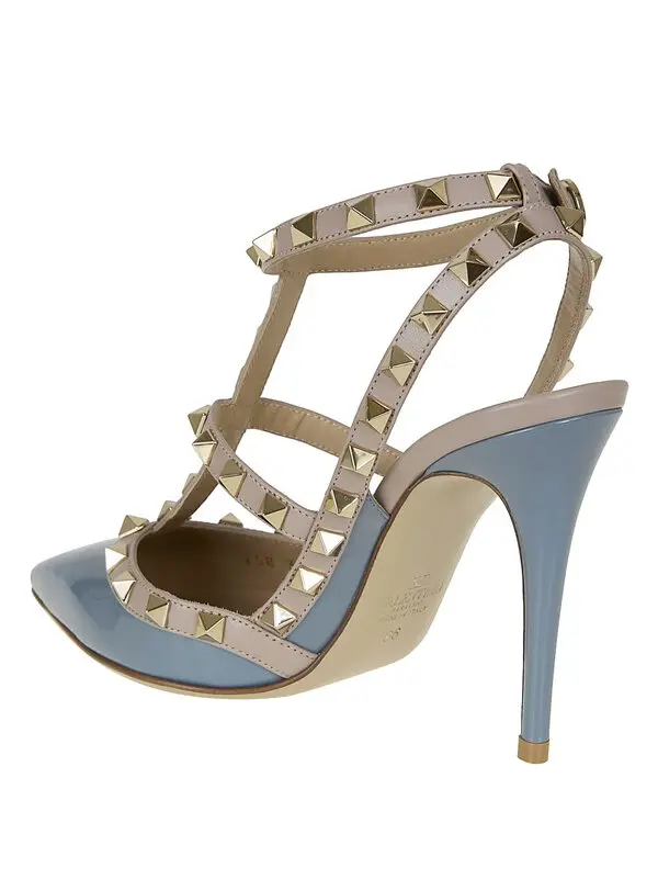 Valentino Garavani Rockstud Pointed Toe Caged Pumps - Multicolor