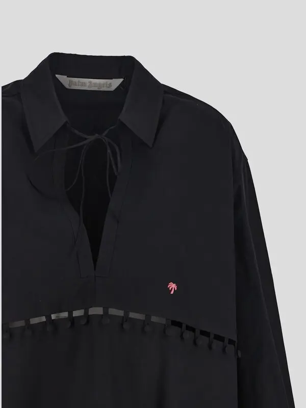 Palm Angels Palm Detailed Midi Shirt Dress