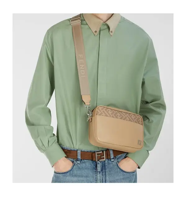 Fendi Ff Squared Belt - Brown