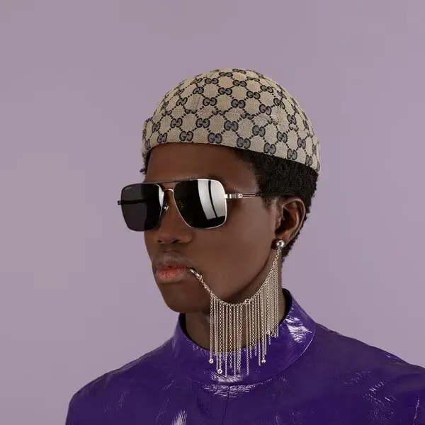 Gucci Navigator Frame Sunglasses