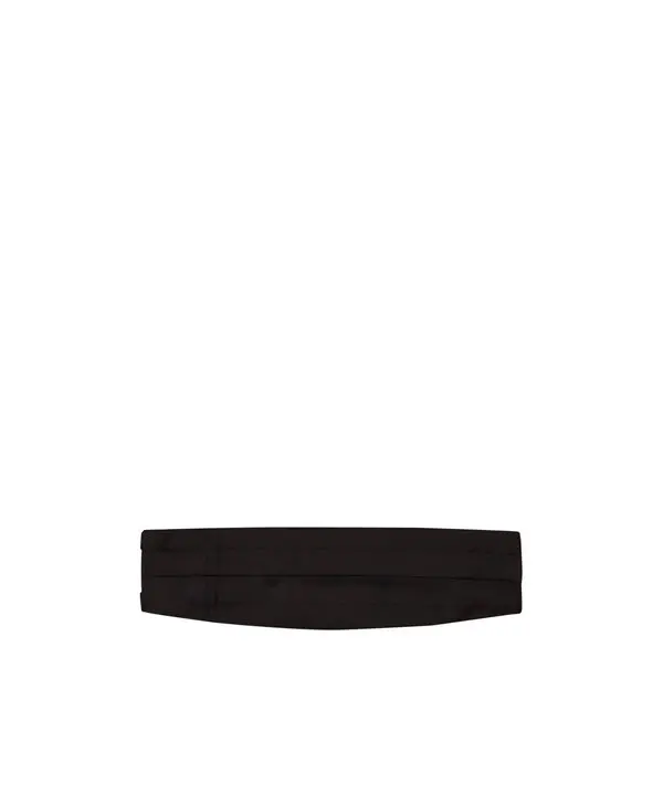 Giorgio Armani Silk Tuxedo Cummerbund - Black