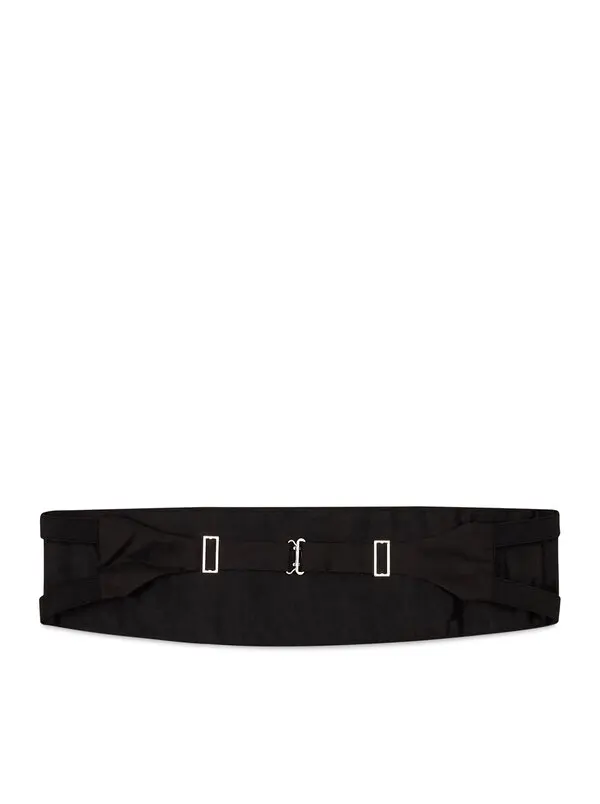 Giorgio Armani Silk Tuxedo Cummerbund - Black
