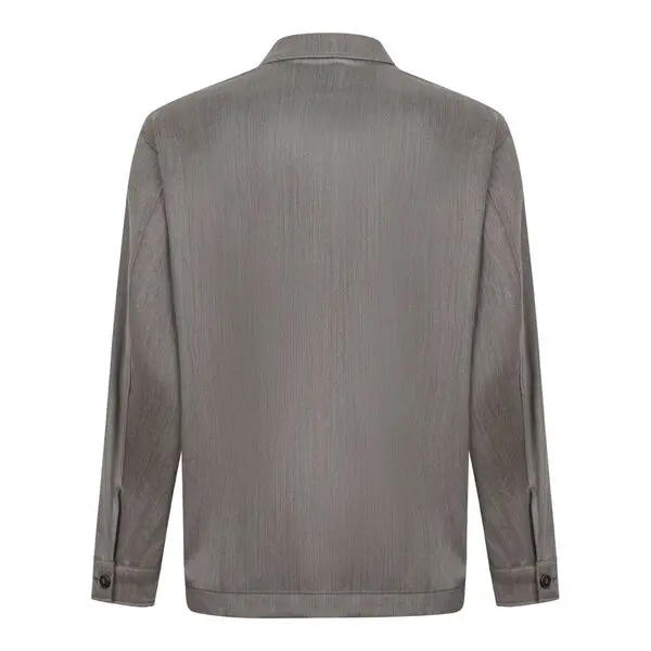 Hugo Boss Long-sleeved Collared Casual Jacket - Gray