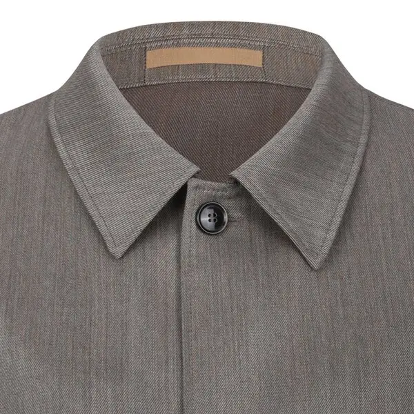 Hugo Boss Long-sleeved Collared Casual Jacket - Gray