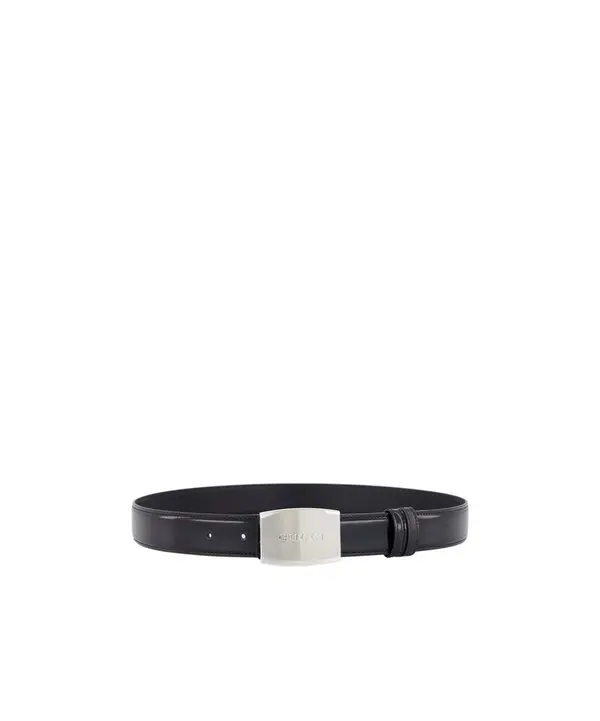 Gucci Reversible Belt With Plaque Buckle - Black