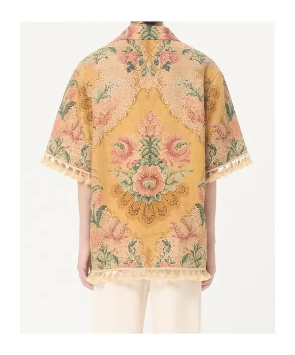 Valentino Garavani Apres L'hiver Print Bowling Shirt