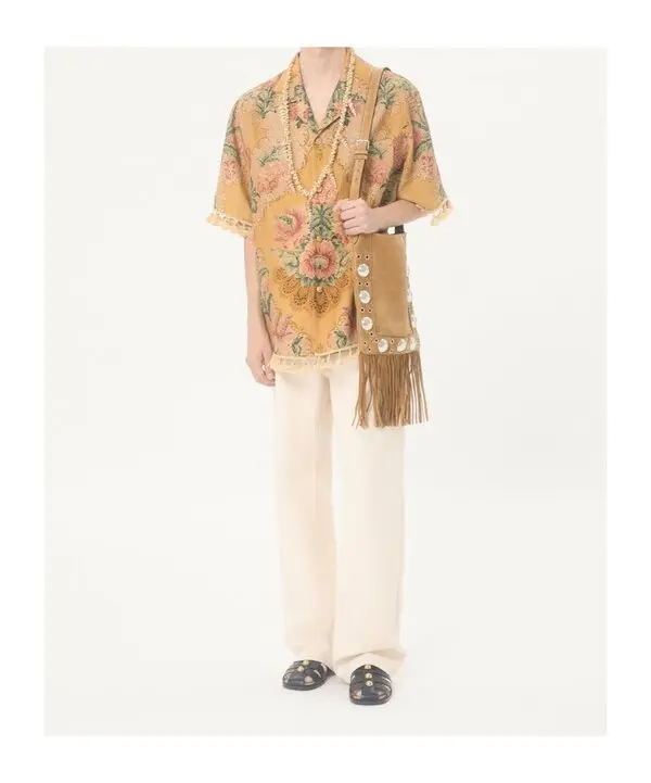 Valentino Garavani Apres L'hiver Print Bowling Shirt