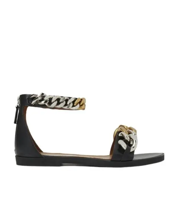 Stella McCartney Chain Link Falabella Flat Sandals