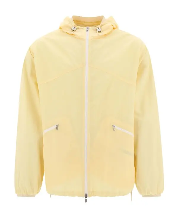 JIL SANDER Zip-up Drawstring Hooded Jacket - Nude