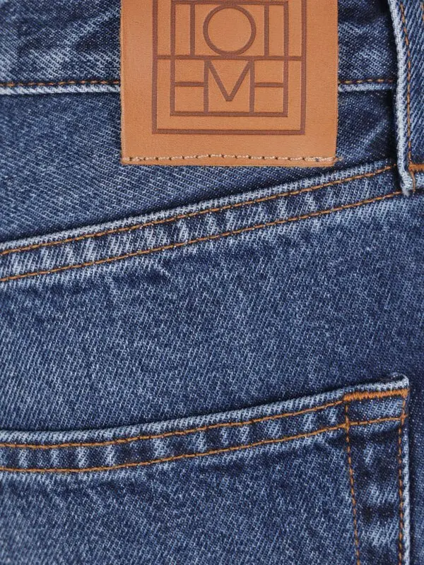 TOTEME Washed-effect Twisted-seam Jeans
