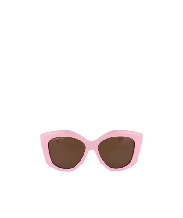 Balenciaga Dynasty Oversized Geometric-frame Sunglasses - Pink
