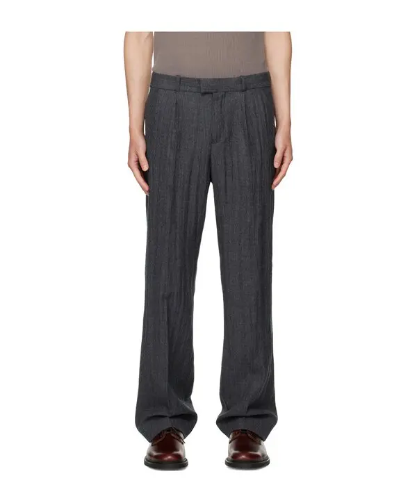 Our Legacy Textured Straight-leg Trousers