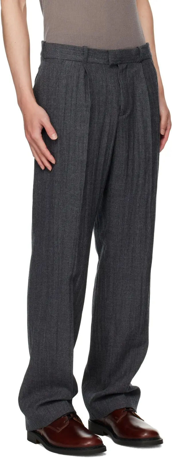 Our Legacy Textured Straight-leg Trousers