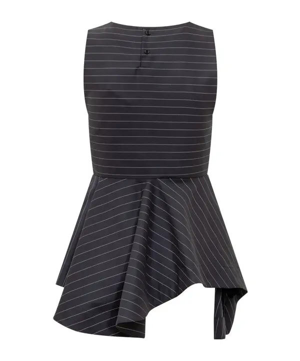 J.W.ANDERSON Pinstriped Peplum Top