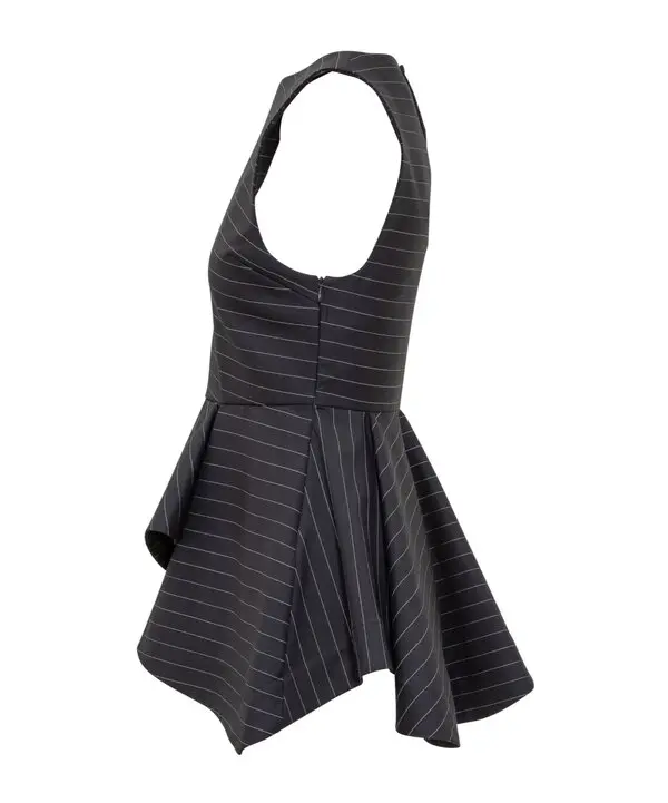 J.W.ANDERSON Pinstriped Peplum Top