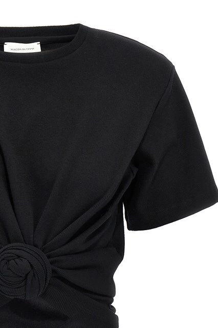 Magda Butrym Knot Detail T-shirt - Black