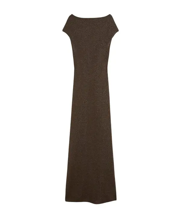 Max Mara Viscose And Lurex Yarn Maxi Dress