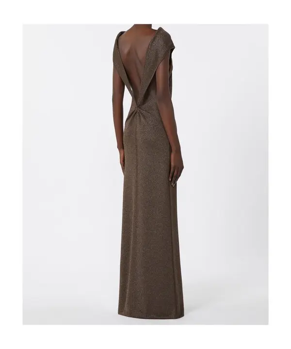 Max Mara Viscose And Lurex Yarn Maxi Dress