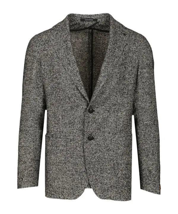 Tagliatore Textured Two-button Blazer - Black