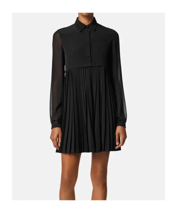 Versace Crêpe De Chine Lavallière Mini Dress
