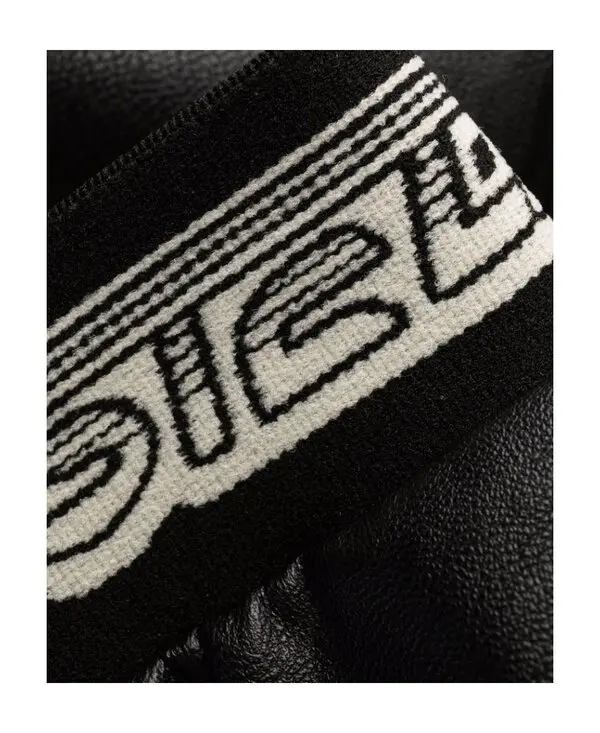 Stella McCartney Logo Waistband Faux-leather Culottes - Black
