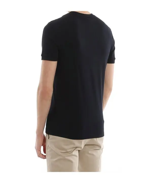 Giorgio Armani Logo Print Crewneck T-shirt - Black