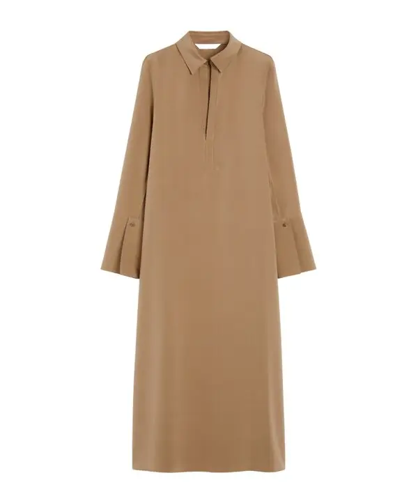 Max Mara Silk Crepe De Chine Dress