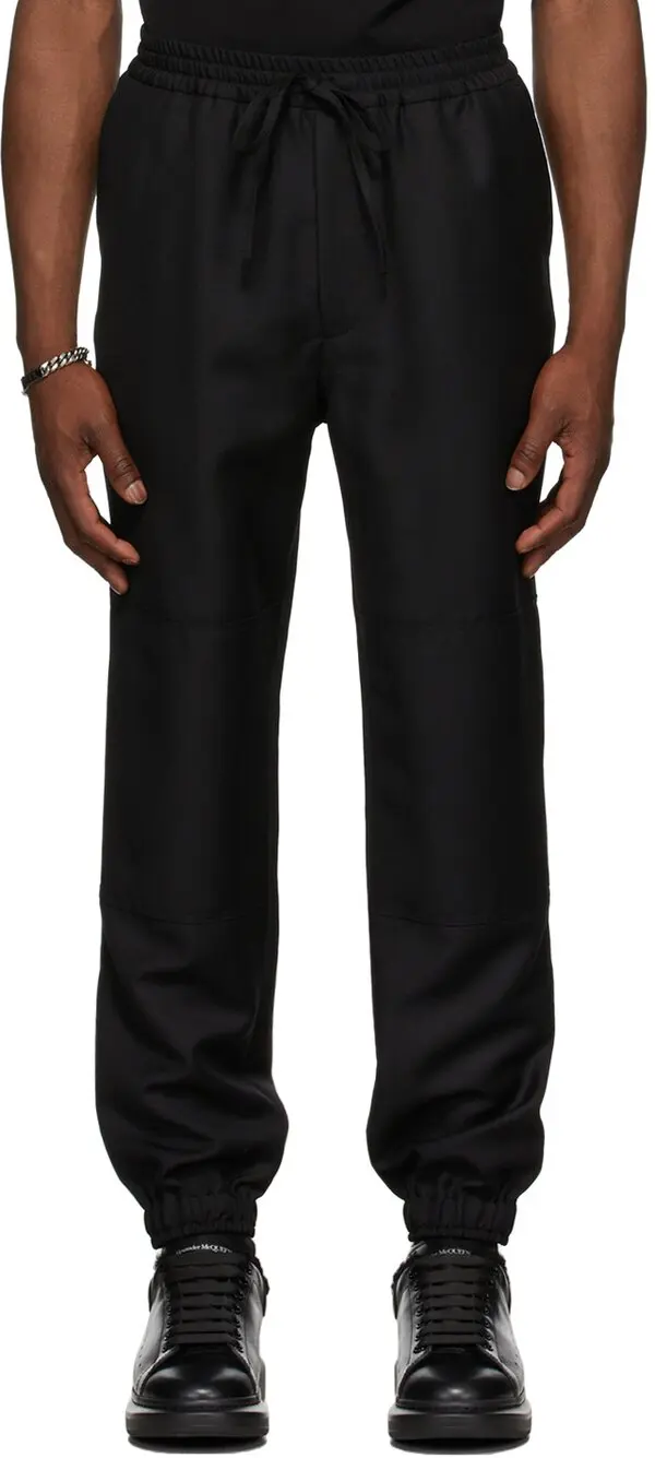 Alexander McQueen High-waisted Straight Leg Drawstring Trousers