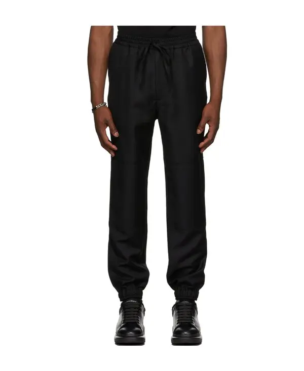 Alexander McQueen High-waisted Straight Leg Drawstring Trousers