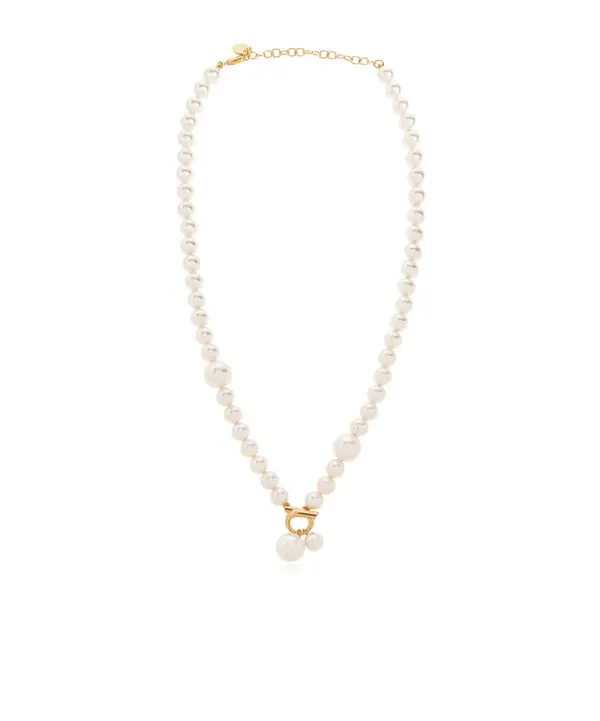 FERRAGAMO Pearl Necklace - Cream