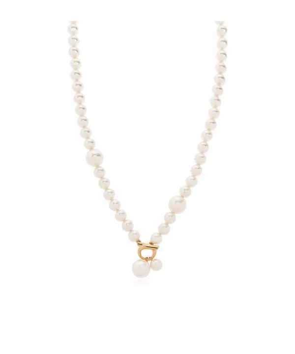 FERRAGAMO Pearl Necklace - Cream