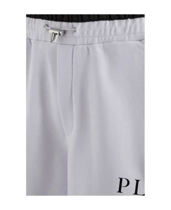 Philipp Plein Logo Plaque Drawstring Track Shorts
