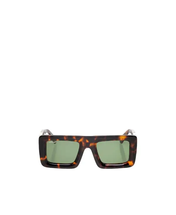 Off-White Leonardo Rectangular Frame Sunglasses - Green