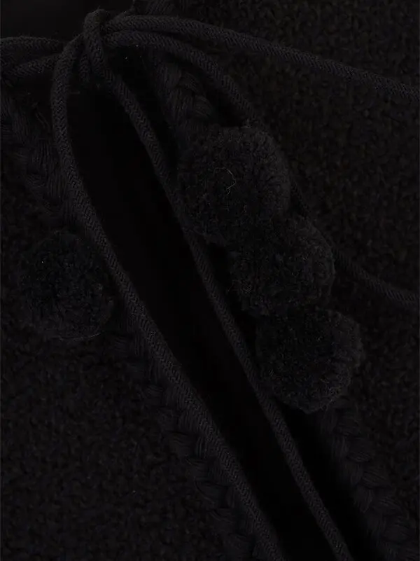 Celine Folk Vest In Braided Wool Tweed