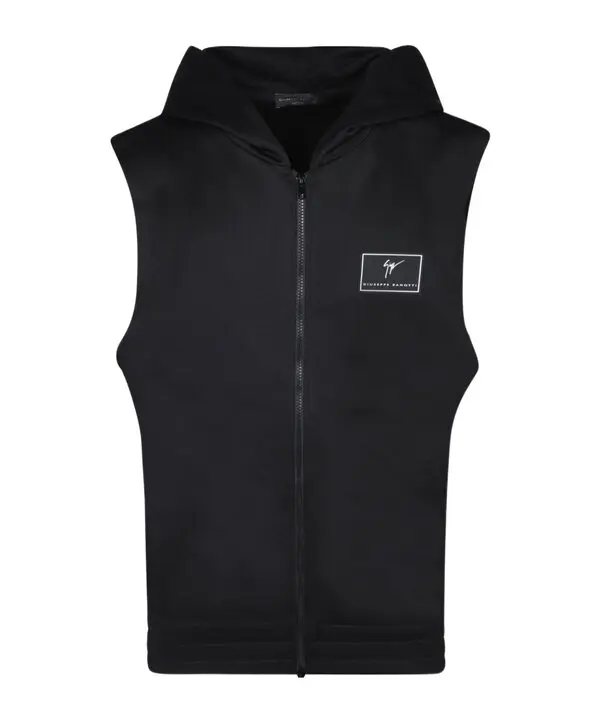GIUSEPPE ZANOTTI Hooded Gilet With Zipper Opening