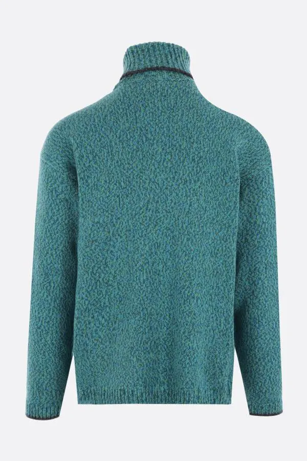 Dolce & Gabbana Dg Logo Roll Neck Knit Jumper