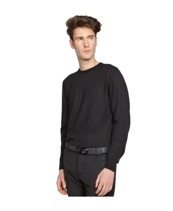 FERRAGAMO Gancini Reversible Belt - Black