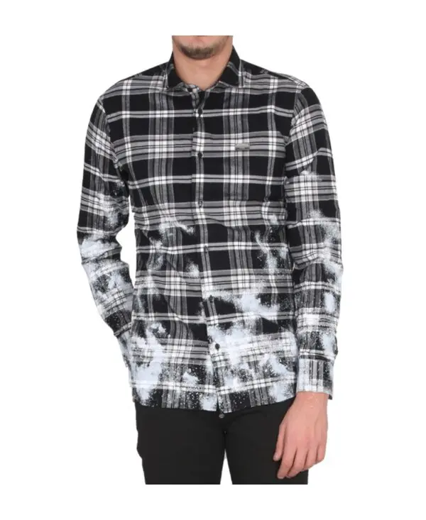 Philipp Plein Gothic Plein Checked Cotton Shirt