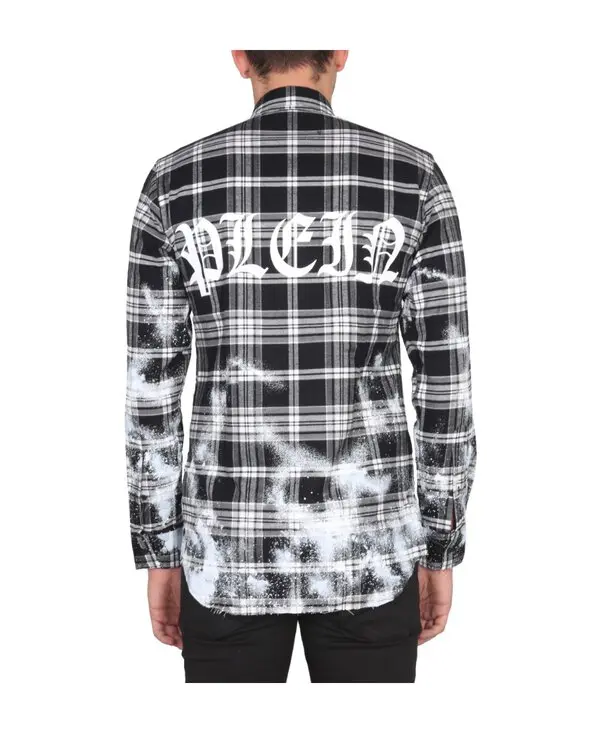 Philipp Plein Gothic Plein Checked Cotton Shirt