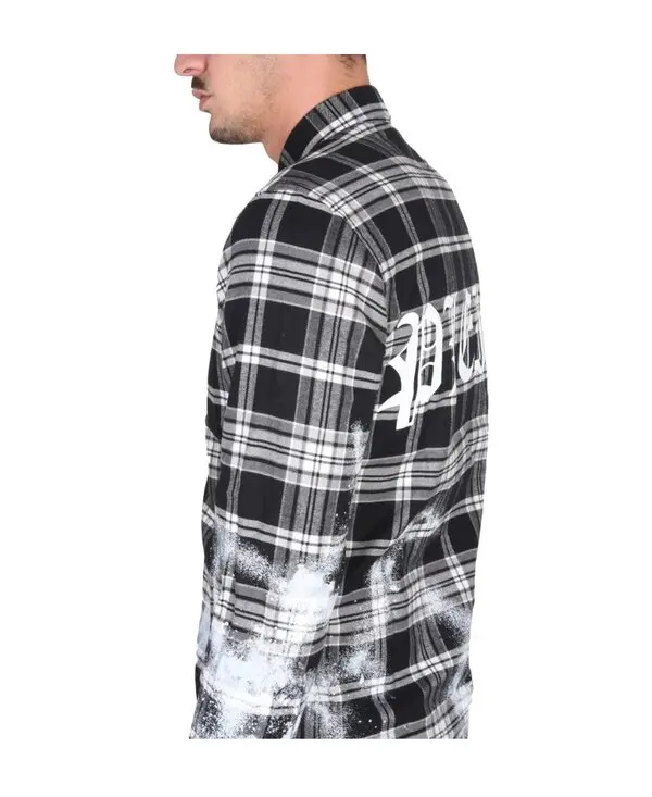 Philipp Plein Gothic Plein Checked Cotton Shirt