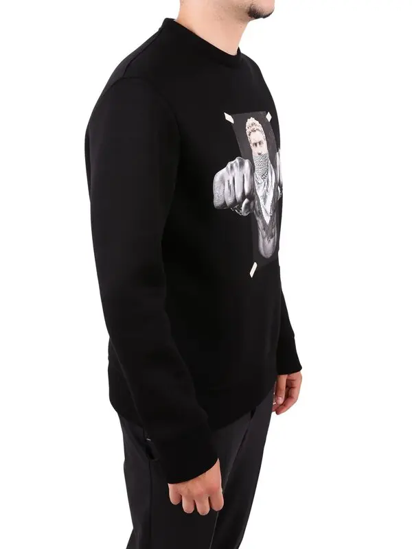 Neil Barrett Printed Detail Hoodie
