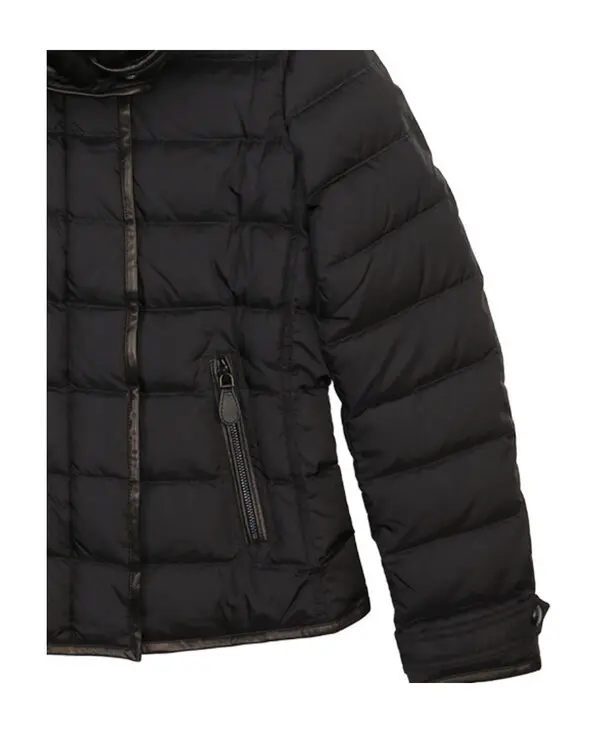 Burberry Hooded Down Jacket With Zip Up