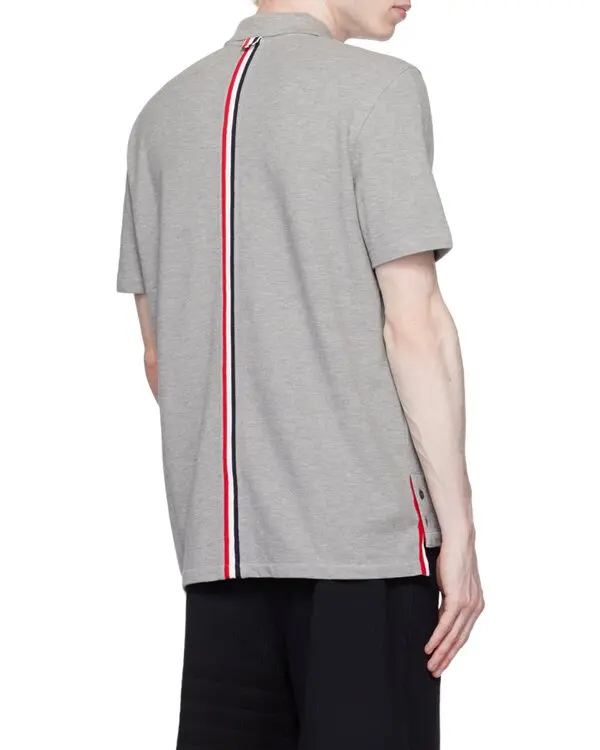 Thom Browne Classic Pique Stripe Relaxed Polo Shirt