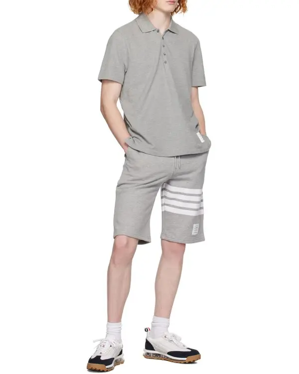 Thom Browne Classic Pique Stripe Relaxed Polo Shirt