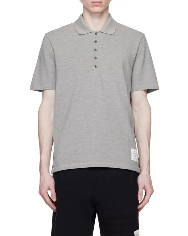 Thom Browne Classic Pique Stripe Relaxed Polo Shirt