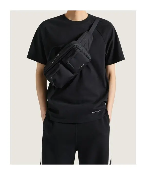Givenchy Essential U Nylon Zipped Belt Bag - Black